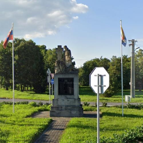World War I memorial in Partizánské, Slovakia (Google Maps)