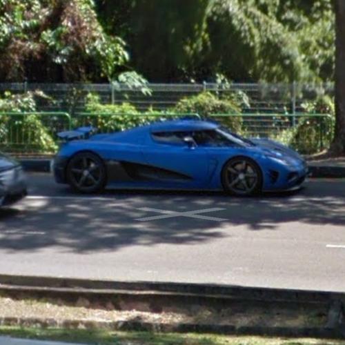Koenigsegg Agera in Singapore, Singapore (Google Maps)
