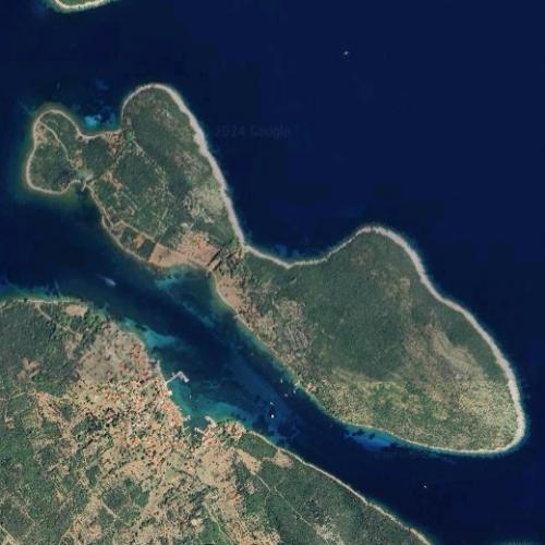Sveti Petar Island in Ilovik, Croatia (Google Maps)