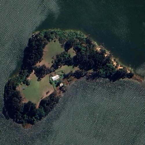 Isla Huentén in Carahue, Chile (Google Maps)