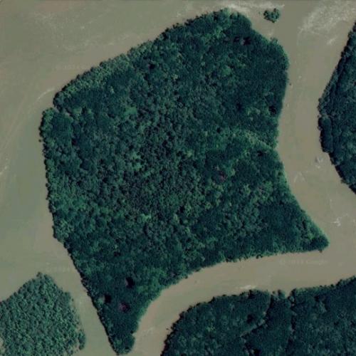 Palau Pandan in Medan, Indonesia (Google Maps)