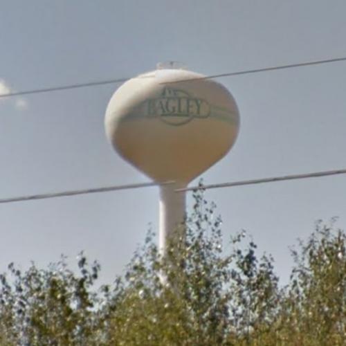 Bagley Water Tower in Bagley, MN (Google Maps)