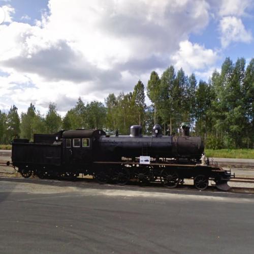 SJ E2 1127 in Vilhelmina, Sweden (Google Maps)