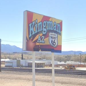 Kingman Sign in Kingman, AZ - Virtual Globetrotting