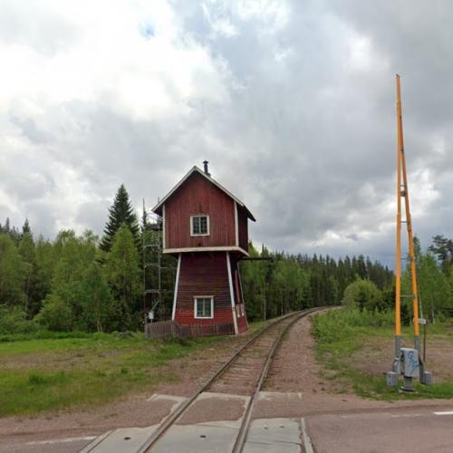 Emådalen water tower in Mora, Sweden (Google Maps)