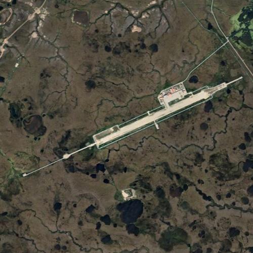 Sabetta International Airport in Sabetta, Russian Federation (Google Maps)