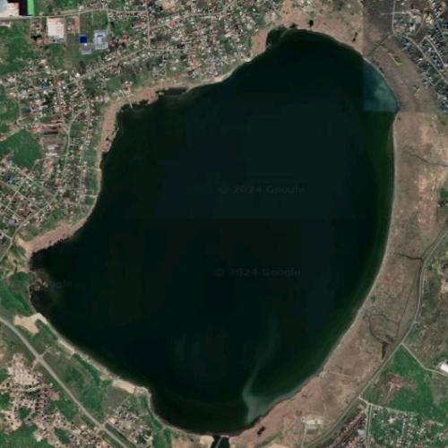 Lake Big Kremenkul' in Chelyabinsk, Russian Federation (Google Maps)