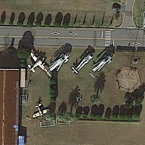 Aircraft static display in Tateyama, Japan (Google Maps)