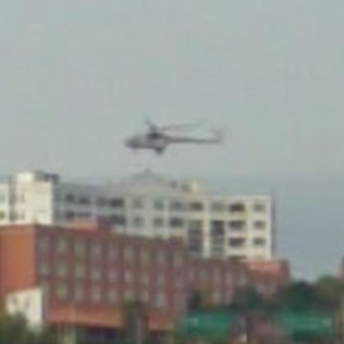 Mexican helicopter in Cuernavaca, Mexico (Google Maps)