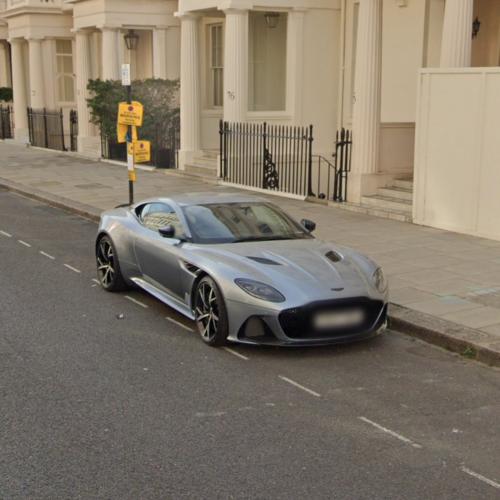 Aston Martin DBS Superleggera in London, United Kingdom (Google Maps)