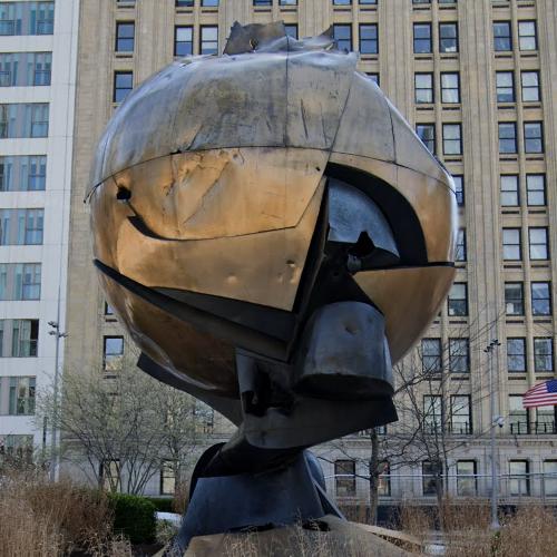 'Sphere' by Fritz Koenig in New York, NY - Virtual Globetrotting