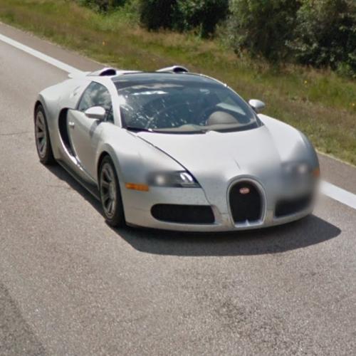 Bugatti Veyron Grand Sport in Dörarp, Sweden (Google Maps)
