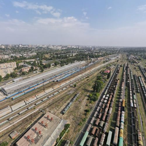 Kharkіv-Sortuvalny railway station in Kharkiv, Ukraine (Google Maps)