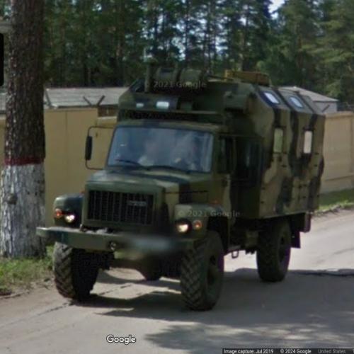 Russian GAZ-3308 in Mulino, Russian Federation (Google Maps)
