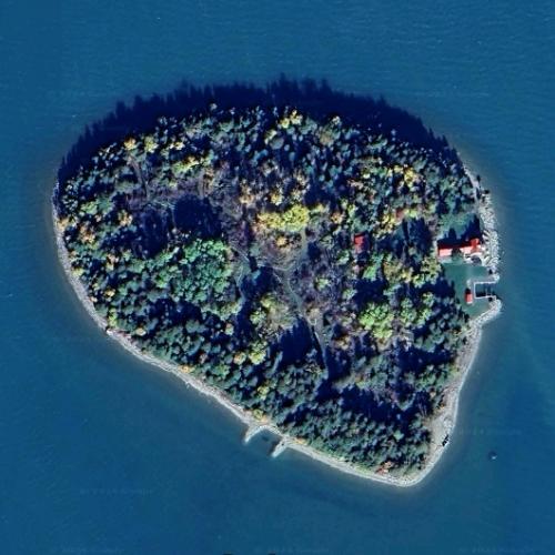 Round Island (St. Mary's River) in Raber, MI (Google Maps)