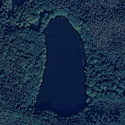 Czarne Lake in Krąg, Poland (Google Maps)