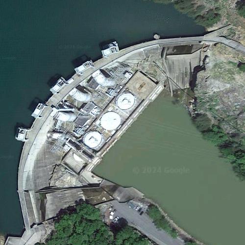 Smith Mountain Dam in Penhook, VA (Google Maps)