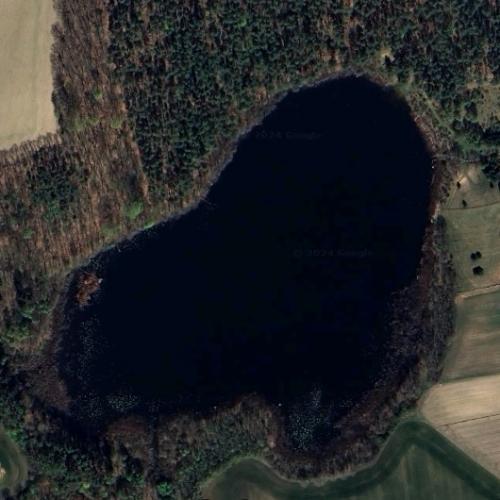Przybysław Lake in Swidwin, Poland (Google Maps)