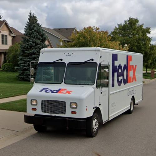 FedEx truck in Dewitt, MI (#7) - Virtual Globetrotting