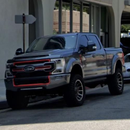 Ford F-250 Harley-Davidson Edition in Beverly Hills, CA (Google Maps)