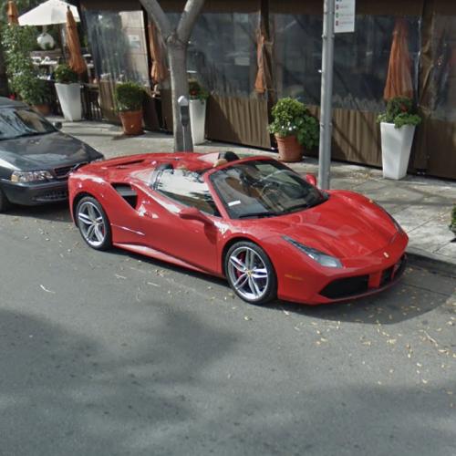 Ferrari 488 Spider in Los Angeles in Beverly Hills, CA (Bing Maps)
