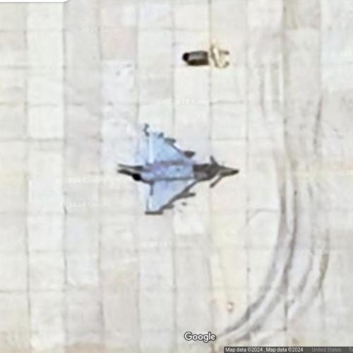 Eurofighter Typhoon in Dubai, United Arab Emirates (Google Maps)