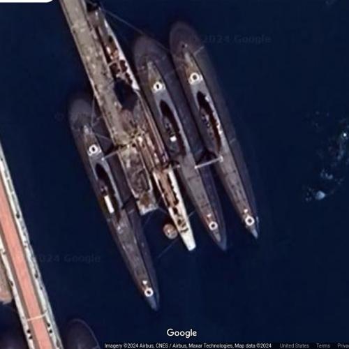 Russian Kilo-class submarines in Vladivostok, Russian Federation ...