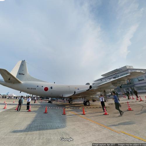 Japanese P-3 Orion in Yamato, Japan (Google Maps) (#2)