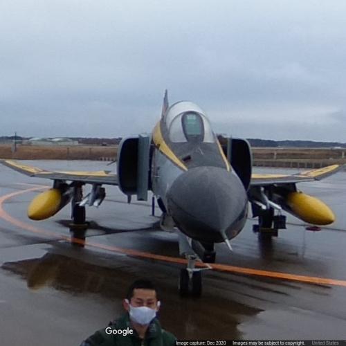 F-4EJ "Go for it!!" in Omitama, Japan (Google Maps)