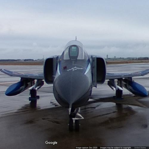 F-4EJ "Phantom Forever" in Omitama, Japan (Google Maps)