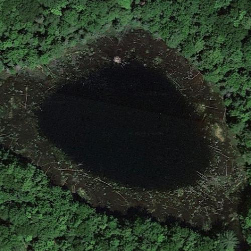 Lake Fourteen in South Range, MI (Google Maps)