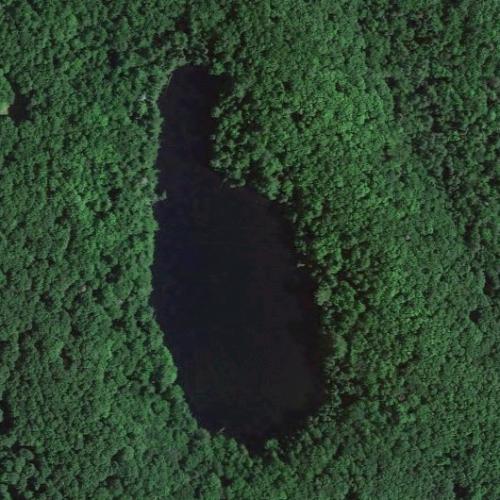 Bell Pond in Watersmeet Township, MI (Google Maps)