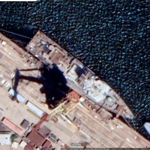 Damaged Russian Karakurt-class corvette in Kerch, Russian Federation ...
