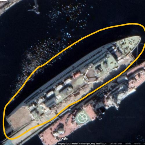 Russian Ob-class hospital ship in Severomorsk, Russian Federation ...