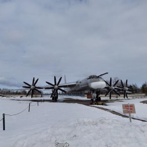 Tupolev Tu-95 in Monino, Russian Federation (Google Maps) (#2)