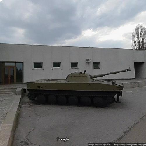PT-76 light tank in Kiev, Ukraine (Google Maps) (#2)