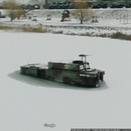 Soviet BMK-225 in Minsk, Belarus (Google Maps)