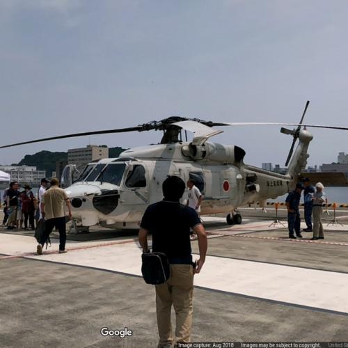 Japanese SH-60 in Yokosuka, Japan (Google Maps)
