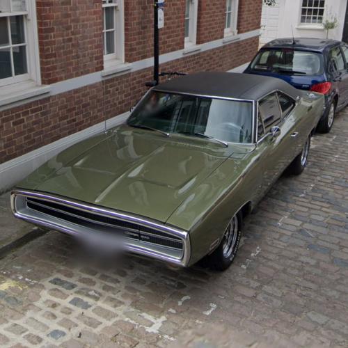 Dodge Charger 500 in London, United Kingdom (Google Maps)