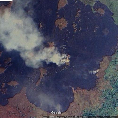 Wildfire in Lutshatsa, Democratic Republic of the Congo (Google Maps) (#2)