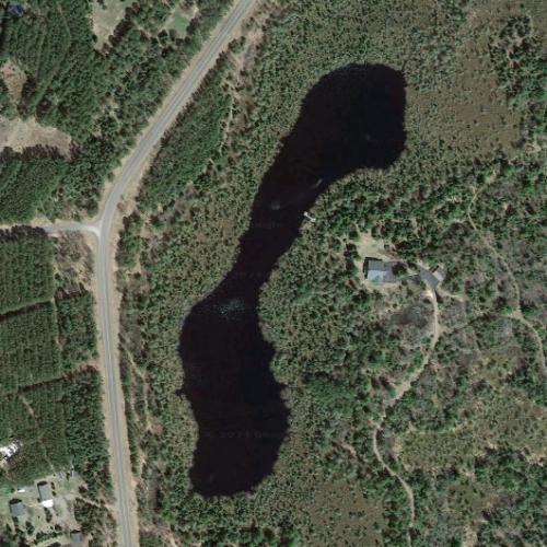 Viola Lake in Mercer, WI (Google Maps)