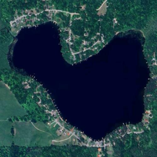 Vaughn Lake in Curtis Township, MI (Google Maps) (#2)