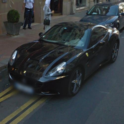 Ferrari California in Paris, France (Google Maps)