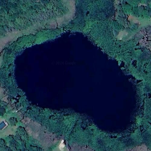 Trout Lake in Curtis Township, MI (Google Maps)