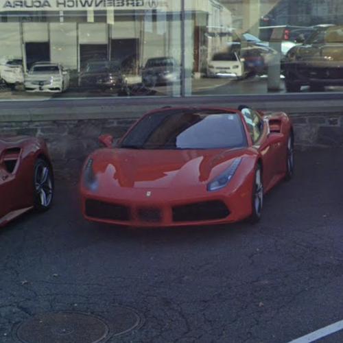 Ferrari 488 GTB in Greenwich, CT (Google Maps)