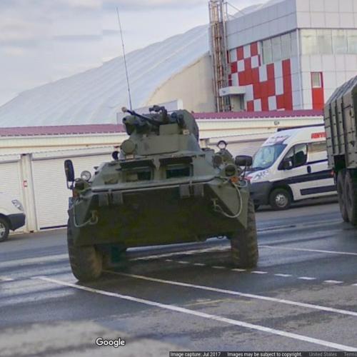 Russian BTR-82A in Belgorod, Russian Federation (Google Maps)