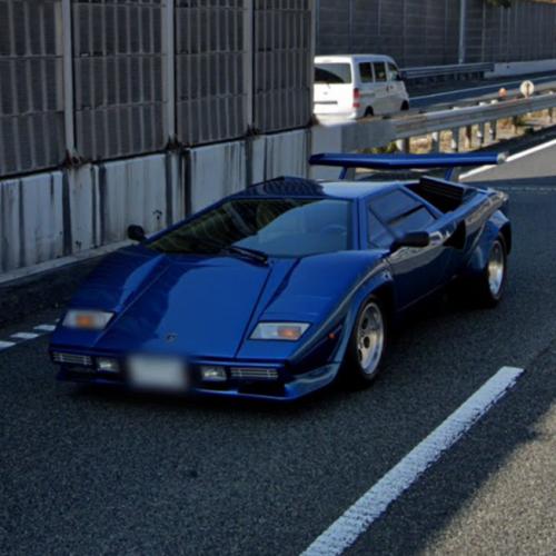 Lamborghini Countach LP5000 in Yokohama, Japan (Google Maps)
