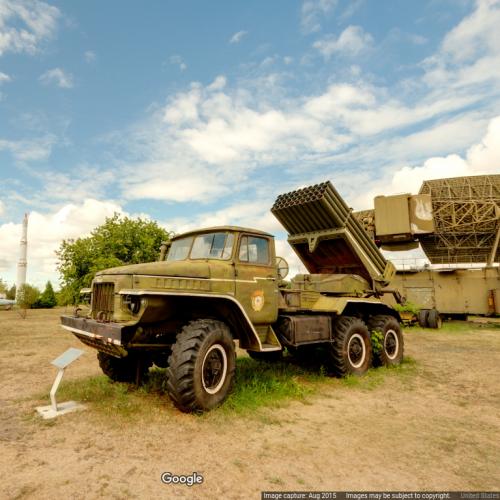 Soviet BM-21 Grad in Tolyatti, Russian Federation (Google Maps)