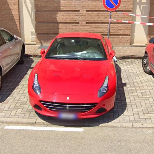Ferrari California in Maranello, Italy (Google Maps)