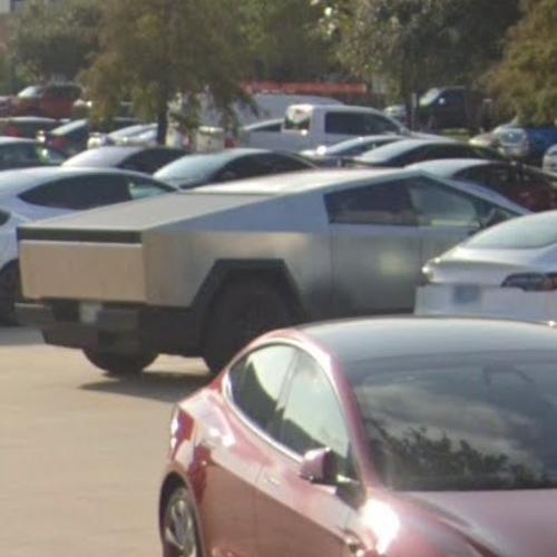 Tesla Cybertruck in Houston, TX (Google Maps)